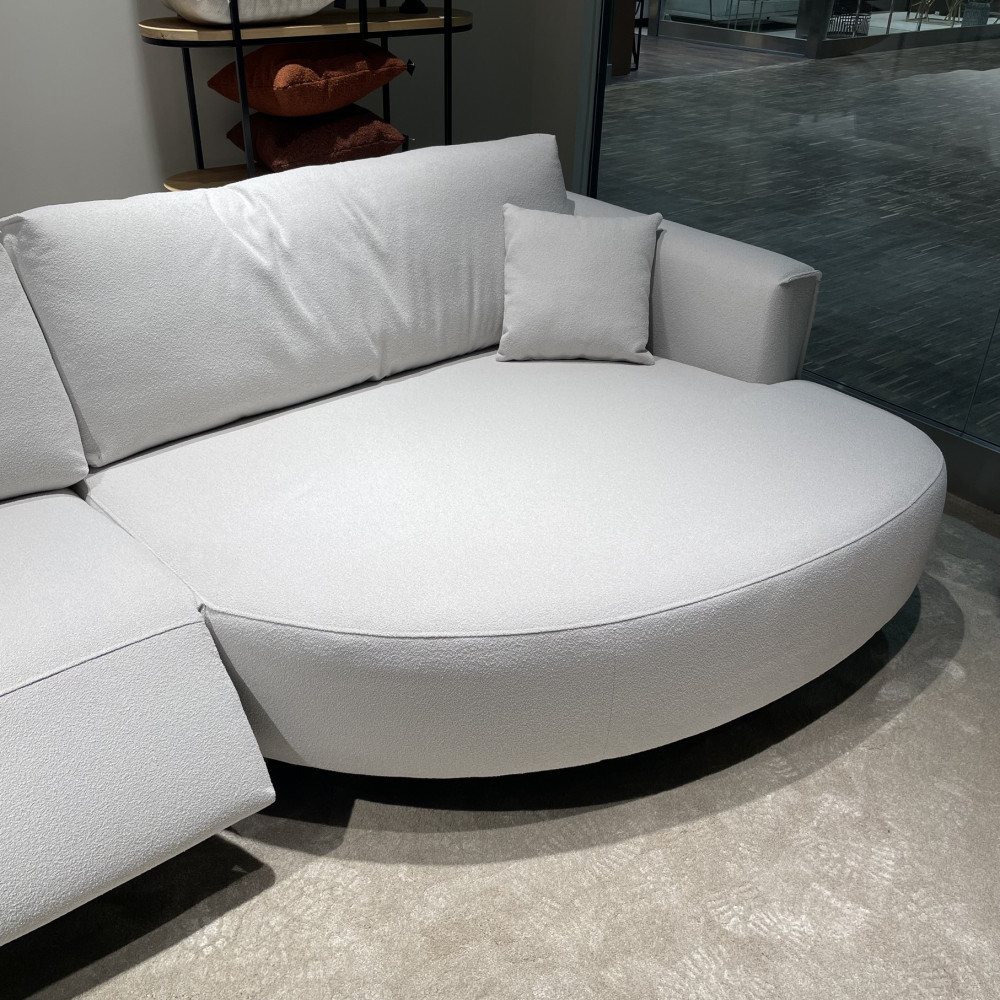 TROPEA 346 cm x 155 cm, sofa z funkcją relaks, biały narożnik z ...